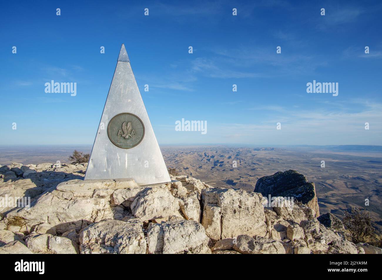 Top of Guadalupe Peak Texas, Summit Sign, American Airlines Summit ...