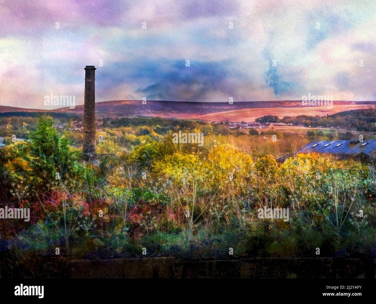 Industrial mill canal landscape hi-res stock photography and images - Alamy