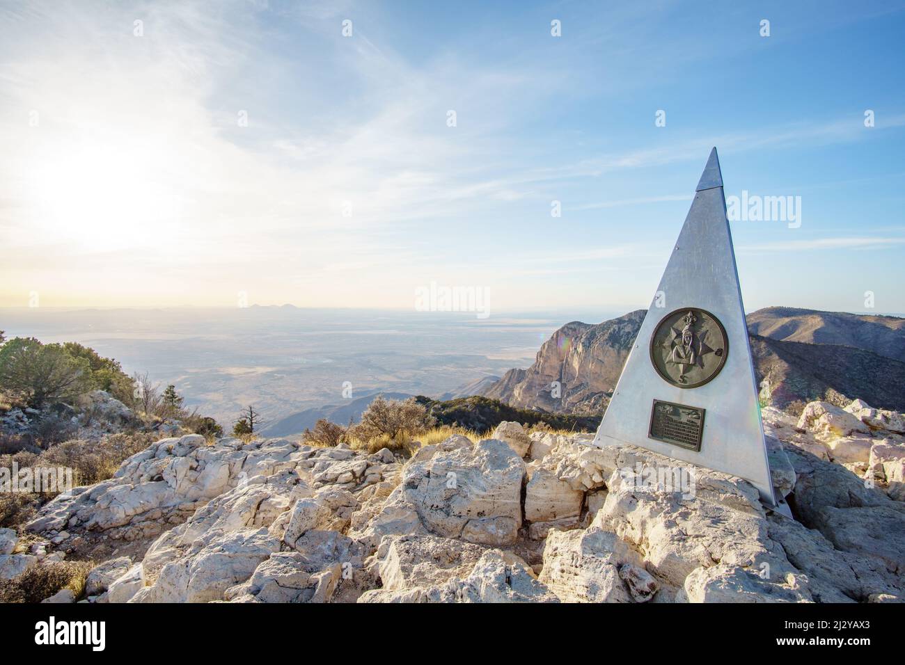 Top of Guadalupe Peak Texas, Summit Sign, American Airlines Summit ...