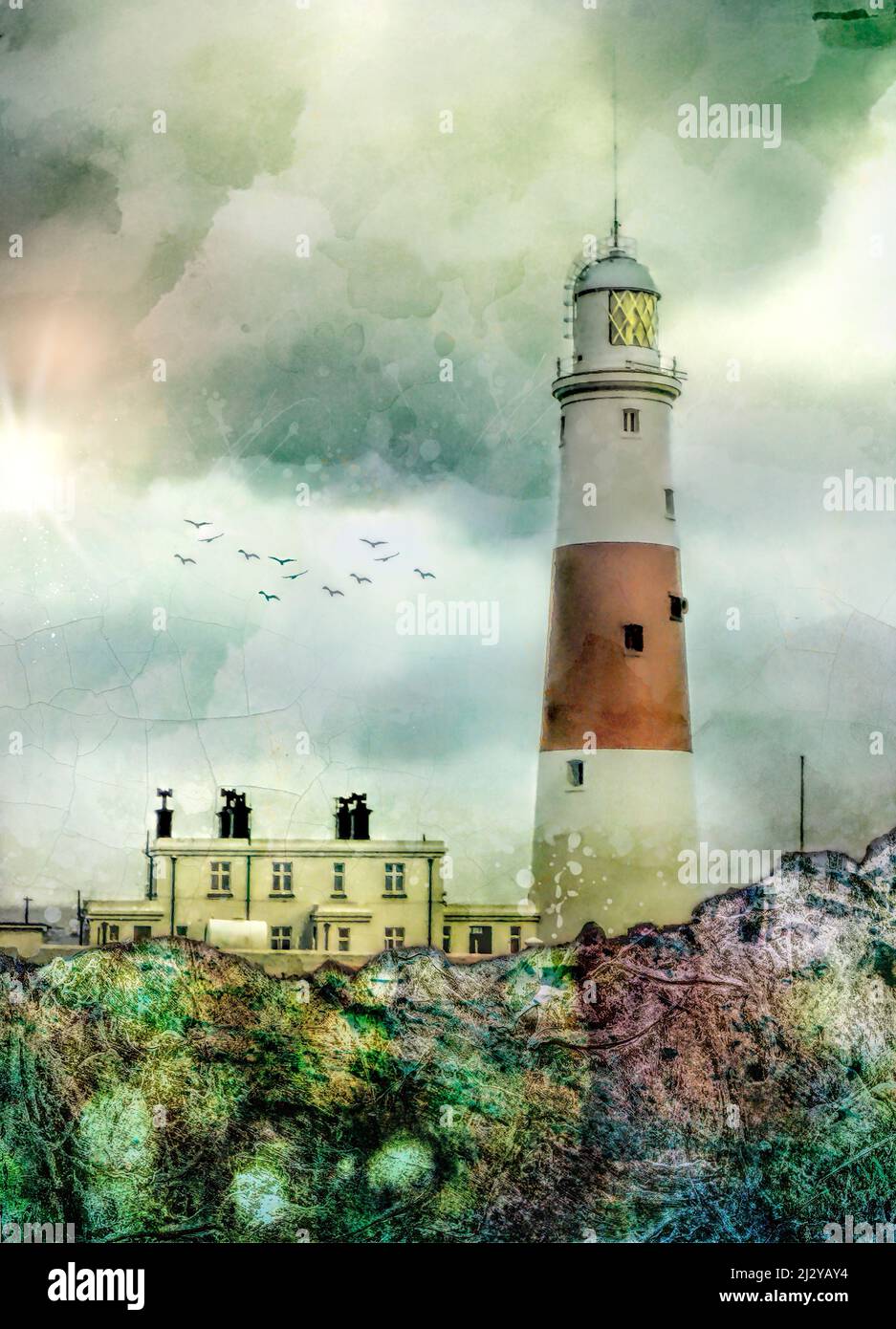 Portland Bill Lighthouse Stock Photo - Alamy