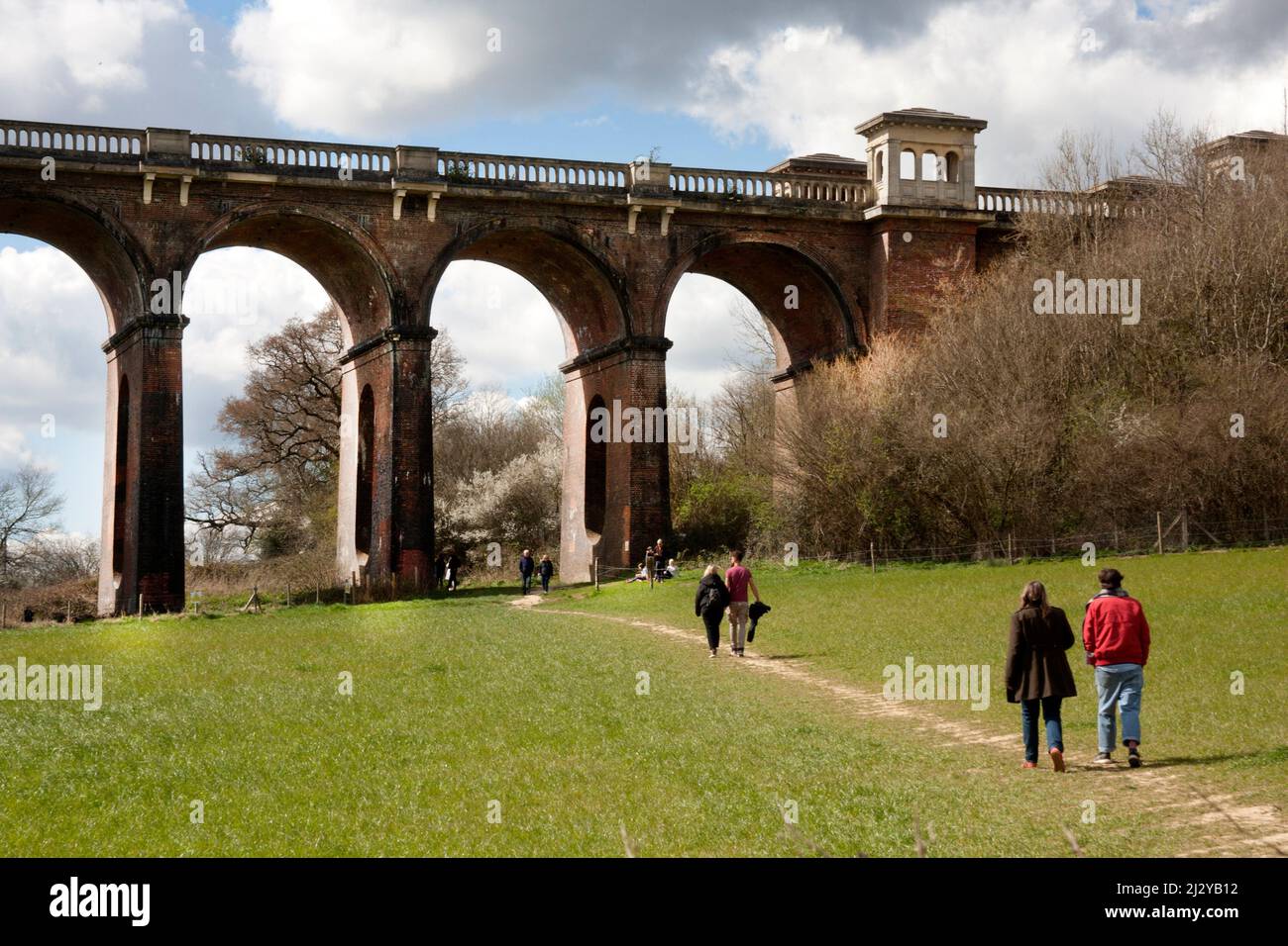 people approaching Balcombe viaduct built in 1940 for the London to ...