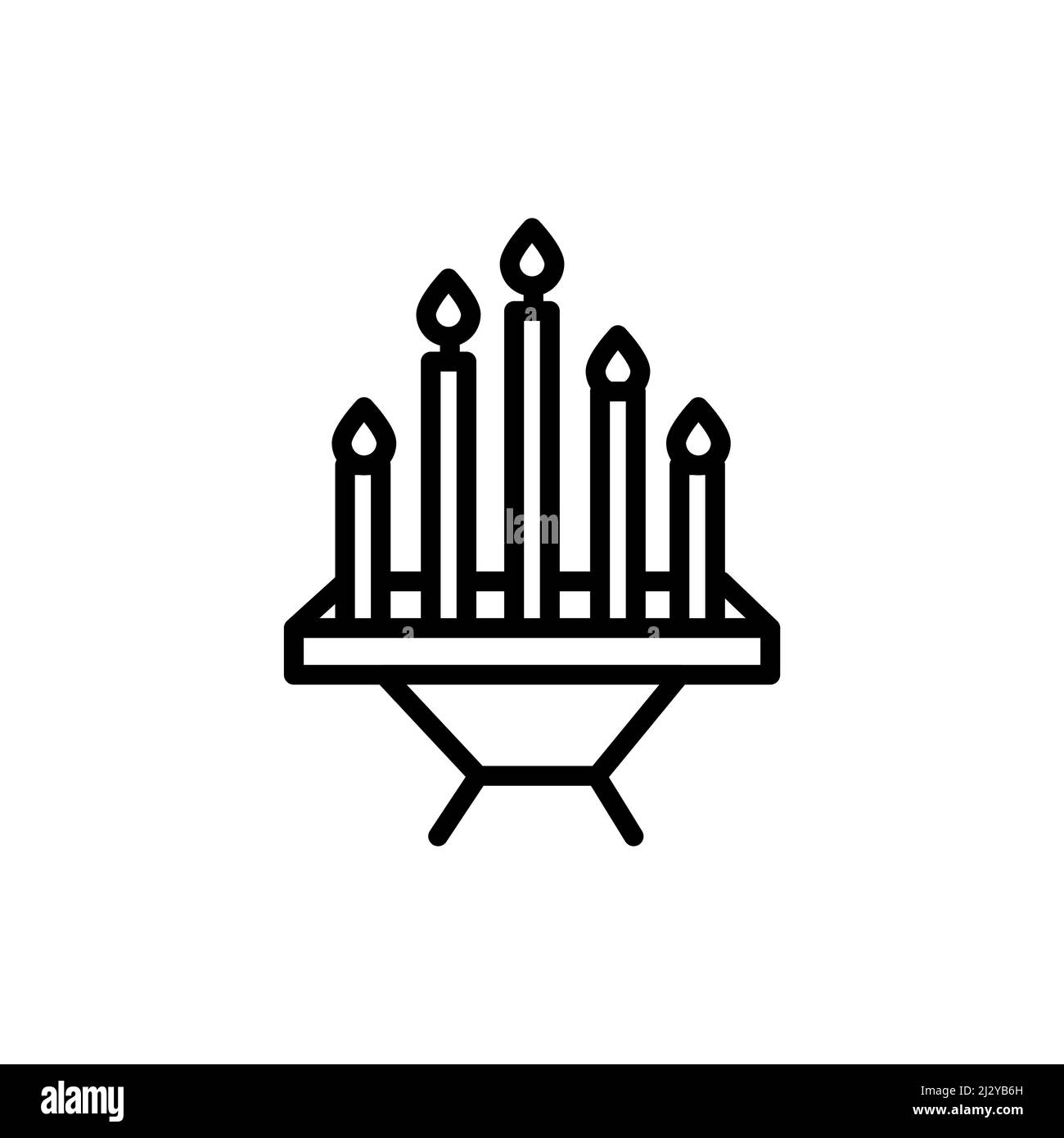 Altar candles catholic church Cut Out Stock Images & Pictures - Alamy