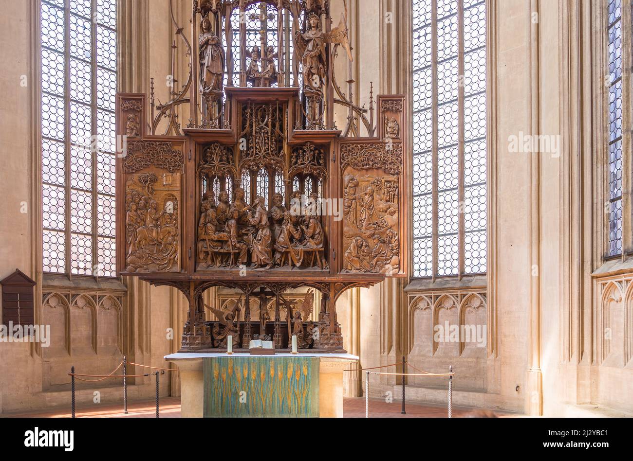 Rothenburg ob der Tauber; St. James; Holy Blood Altar Stock Photo - Alamy