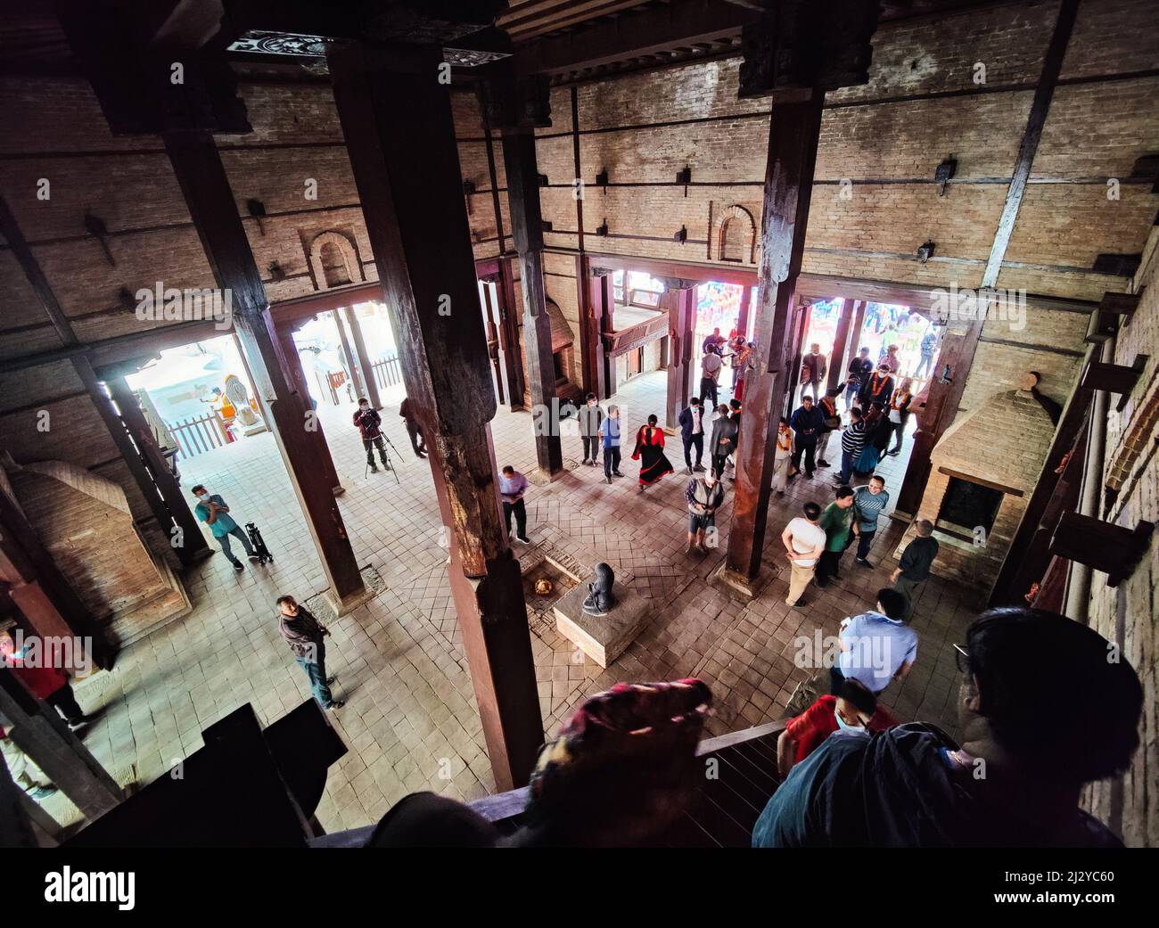 Kathmandu, Bagmati, Nepal. 4th Apr, 2022. Pepole visit inside the ...