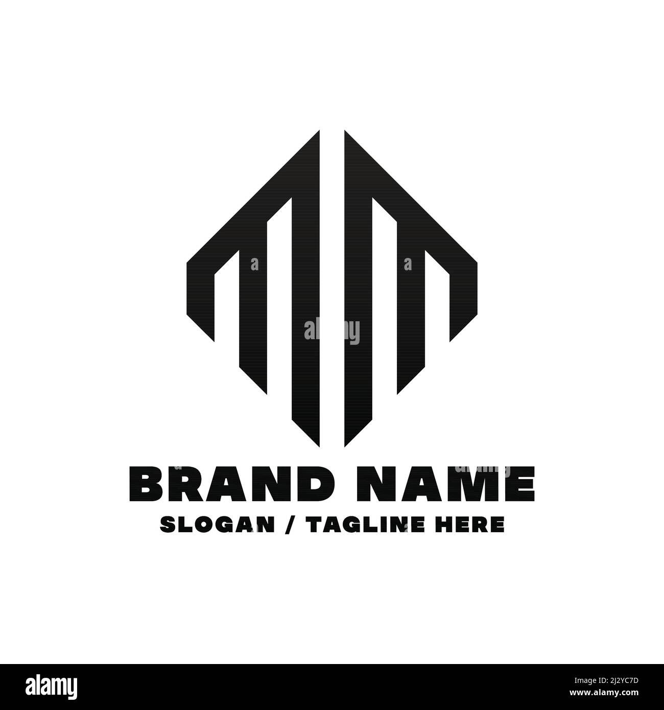 Letter MM logo design template. This logo is very suitable for any kind ...