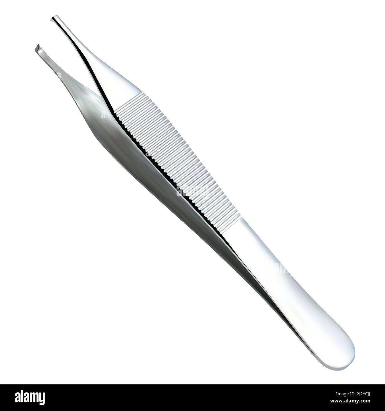 Microsurgical tweezers. Manual surgical instrument. Surgery and ...
