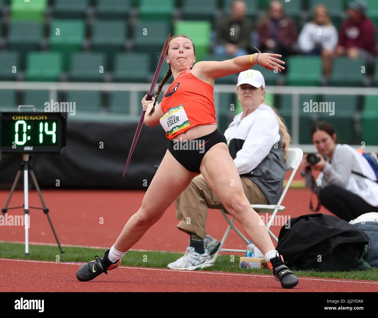 April 1, 2022: Isabelle Esler of Oregon State University places third ...