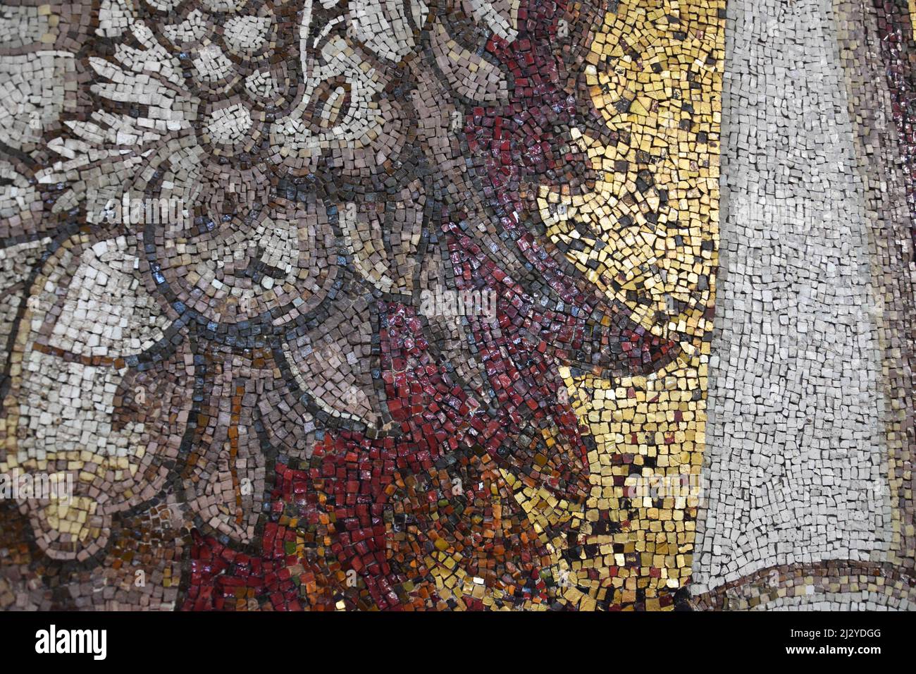 Mosiac of fruit in the lower portion of the dome of St. Peter's ...