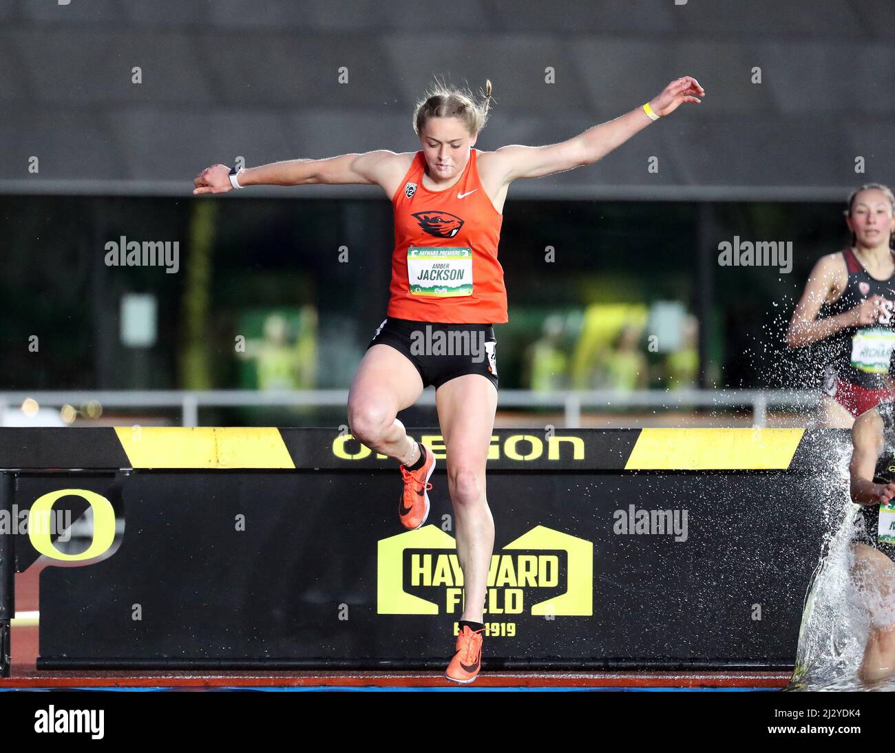 April 1, 2022: Amber Jackson of Oregon State University competes in the ...