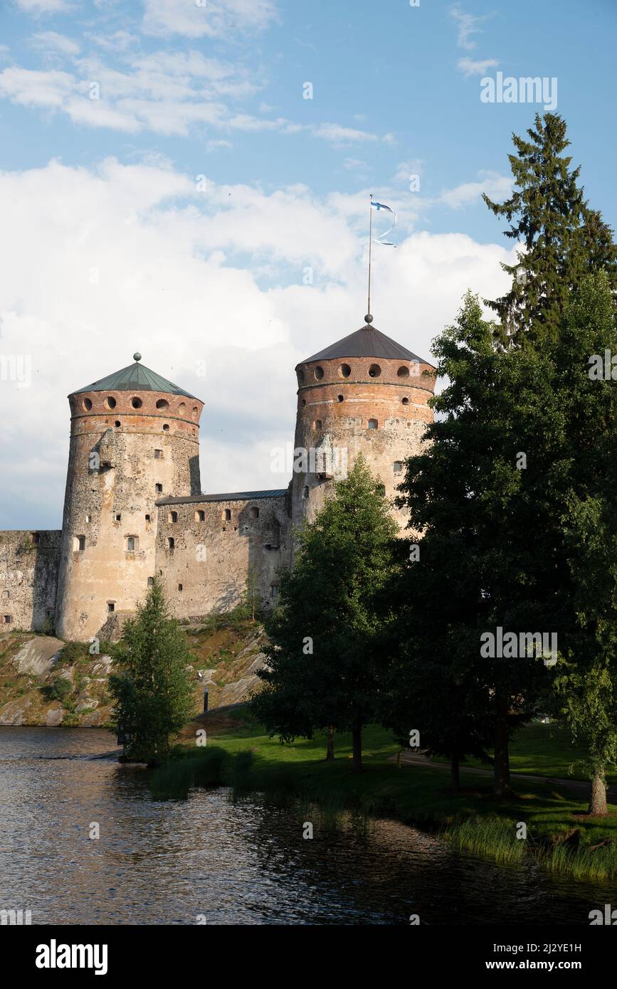 Olavinlinna Castle in Savonlinna, Finland Stock Photo - Alamy