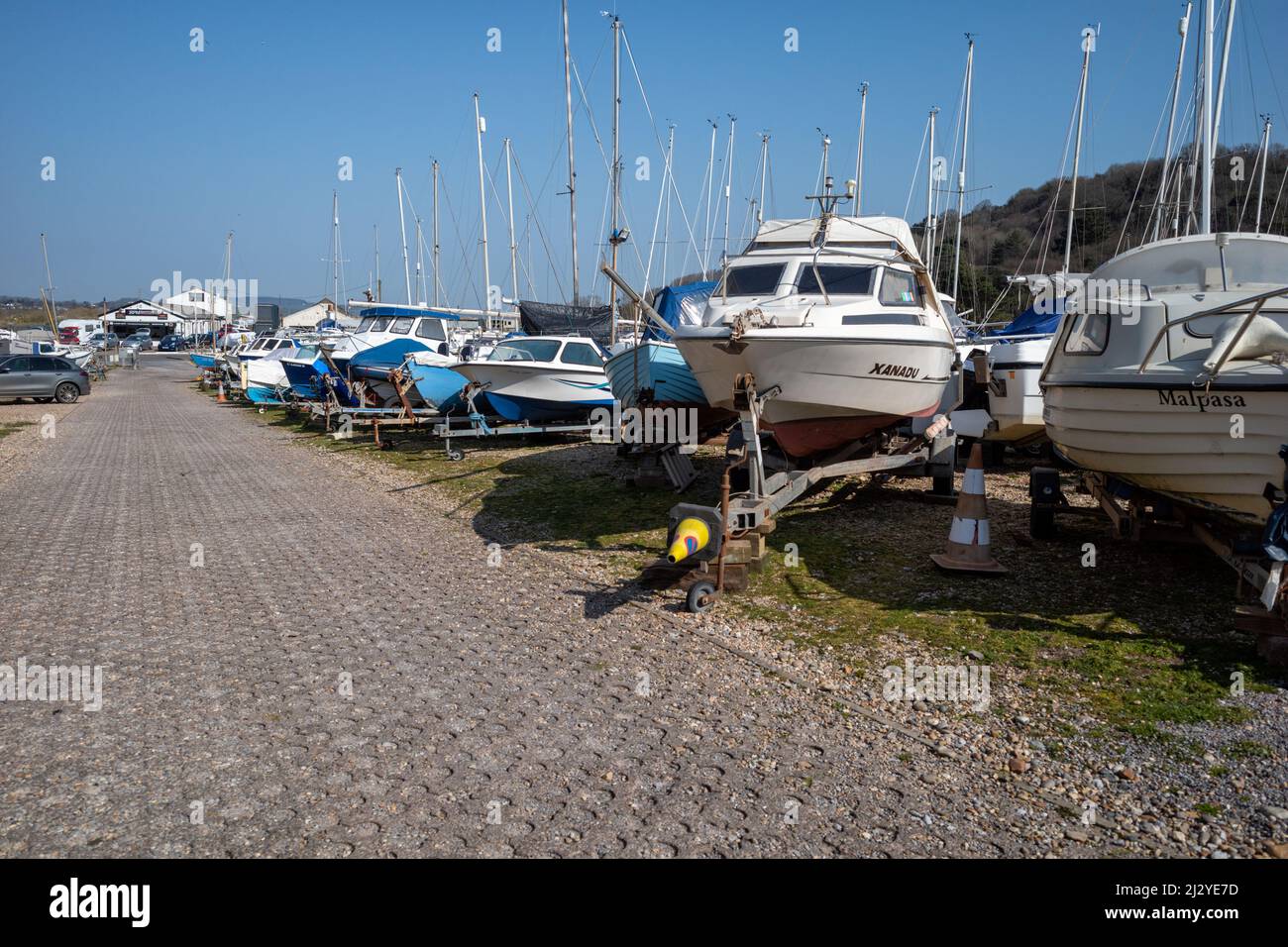 Axe Boat Club. Seaton, Devon UK (Mar22 Stock Photo - Alamy