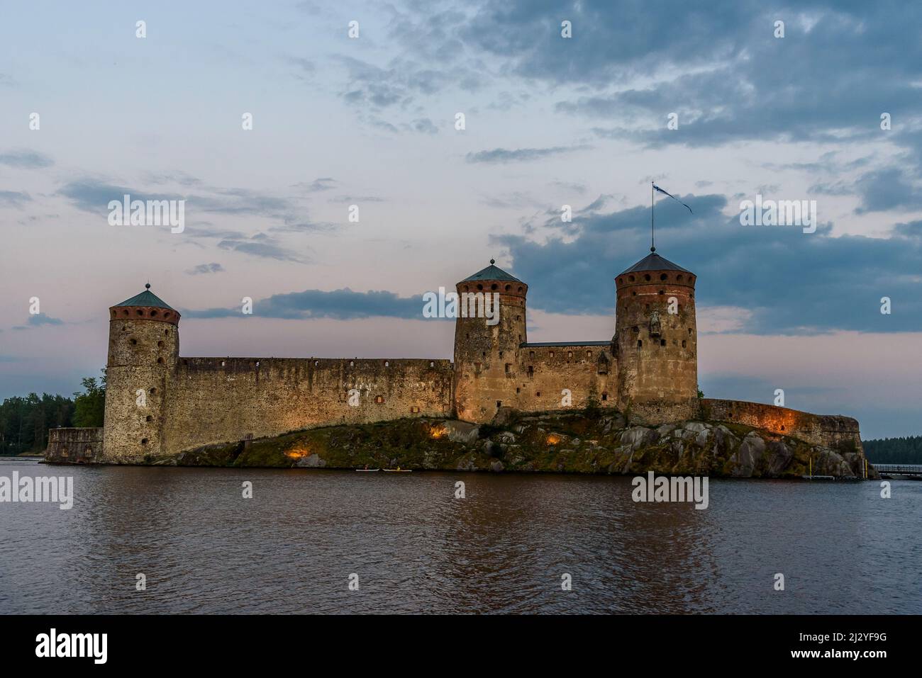 Olavinlinna castle water castle savonlinna hi-res stock photography and ...