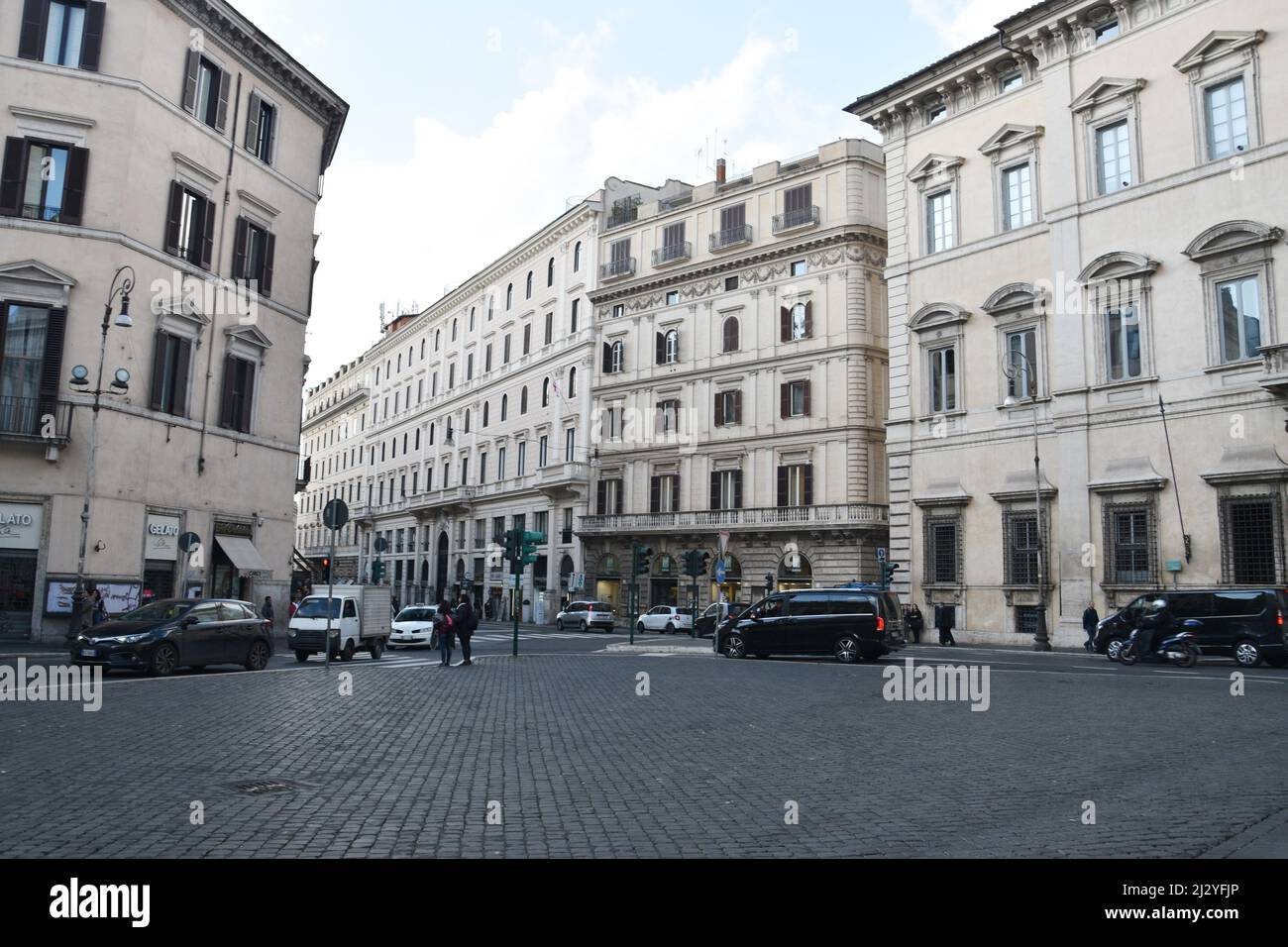 Piazza del Gesù, Roma, Italy Stock Photo - Alamy