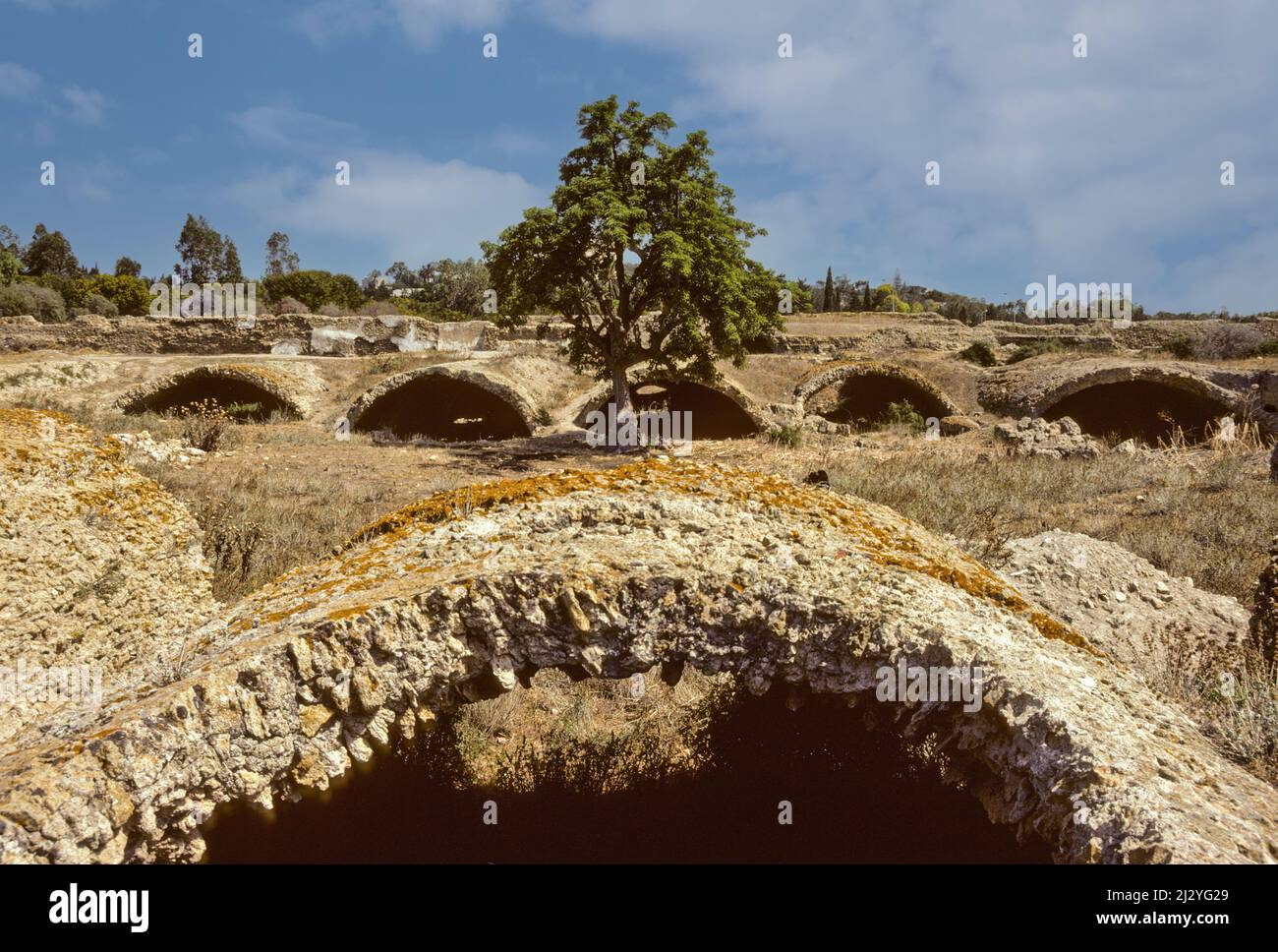 Carthage, Tunisia. Roman Cisterns of Malaga (La Malga). Fifteen ...