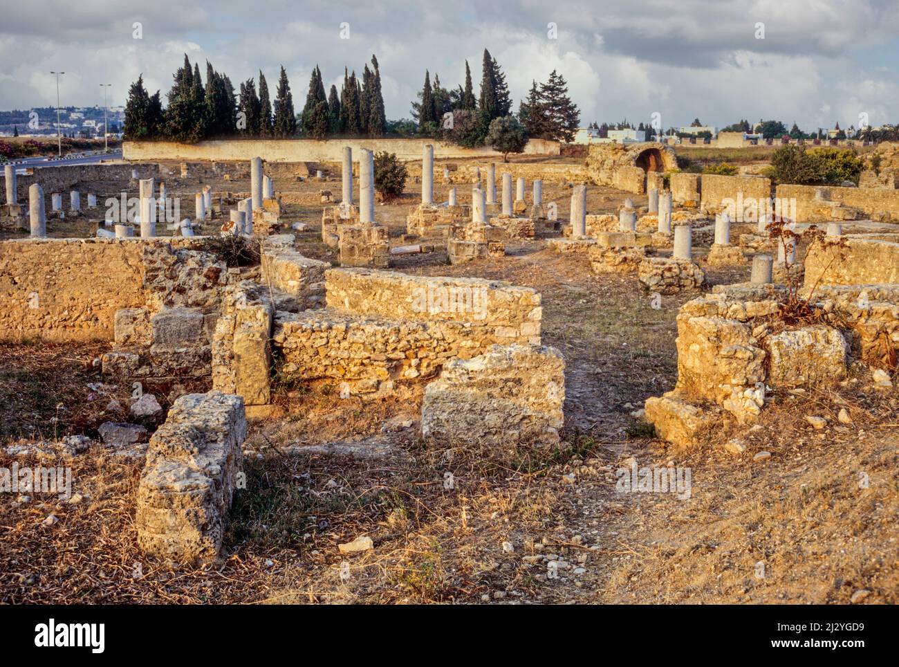 Carthage, Tunisia. Damous El-Karita Basilica Ruins. 3rd.-7th. Century A ...