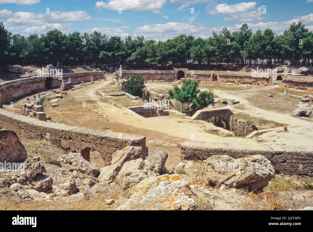 Carthage, Tunisia. Remains of the Roman Arena, Site of the Martyrdom of ...