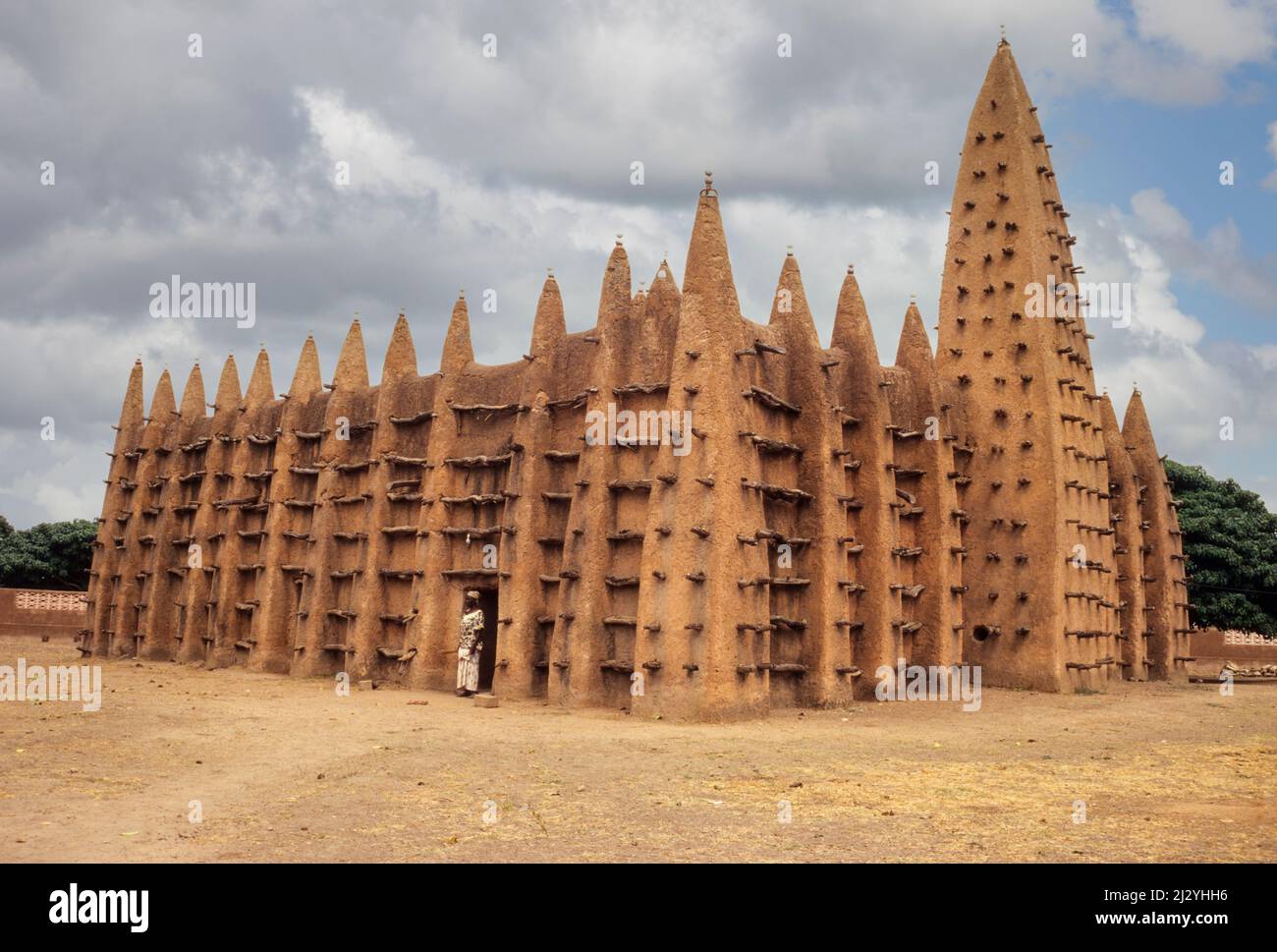Kong, Ivory Coast, Cote d'Ivoire. The Main Mosque of Kong, in the ...
