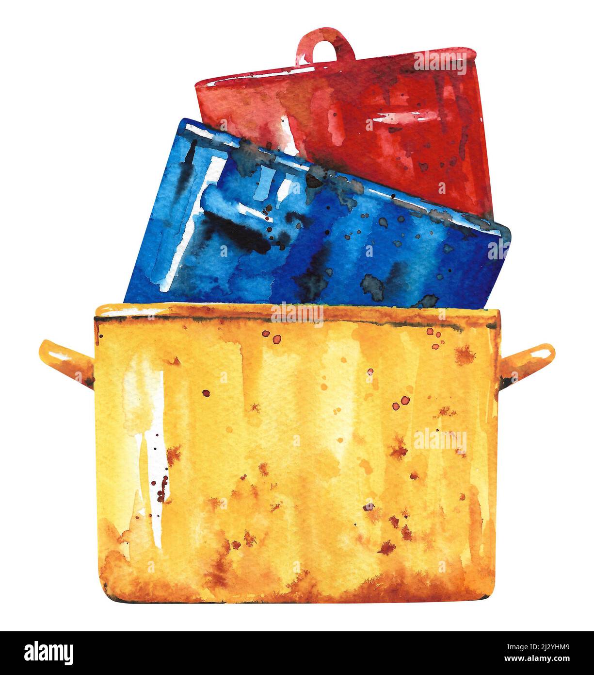 Old cooking pots hi-res stock photography and images - Alamy