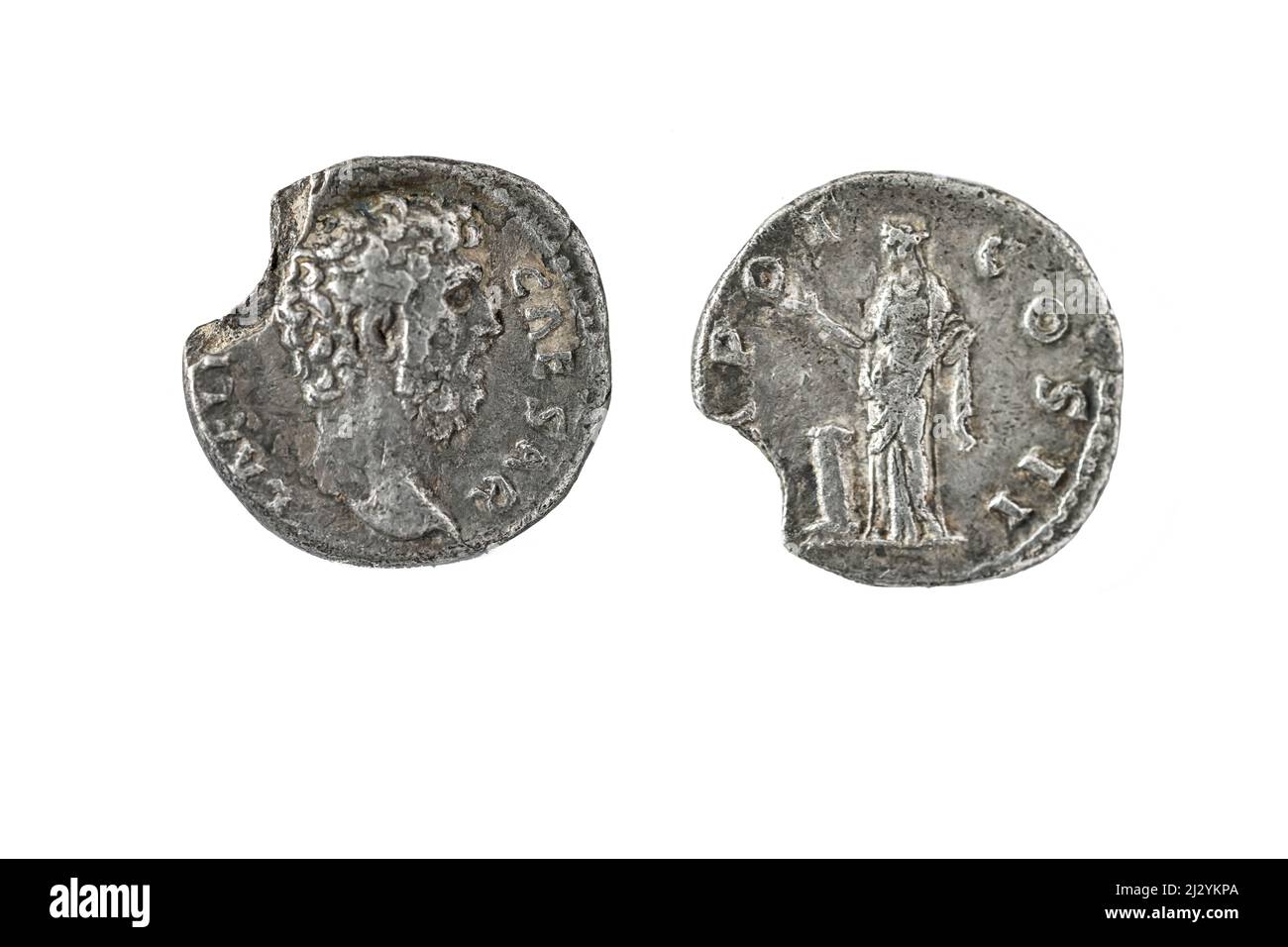 Roman Coin - Roman denarius of Emperor Marcus Aurelius Stock Photo - Alamy