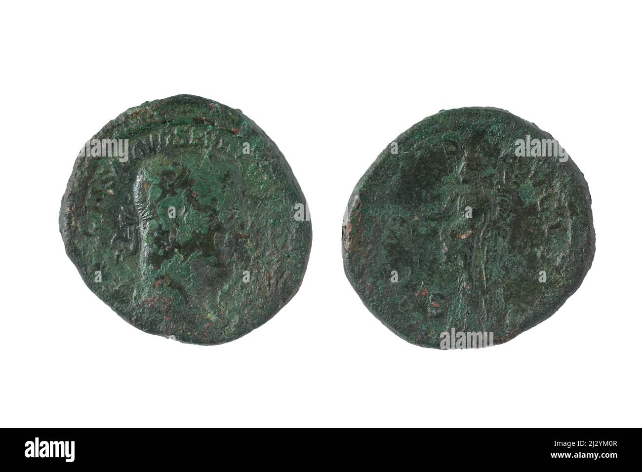 Roman coin - Roman Sestertius of the Empire Stock Photo - Alamy
