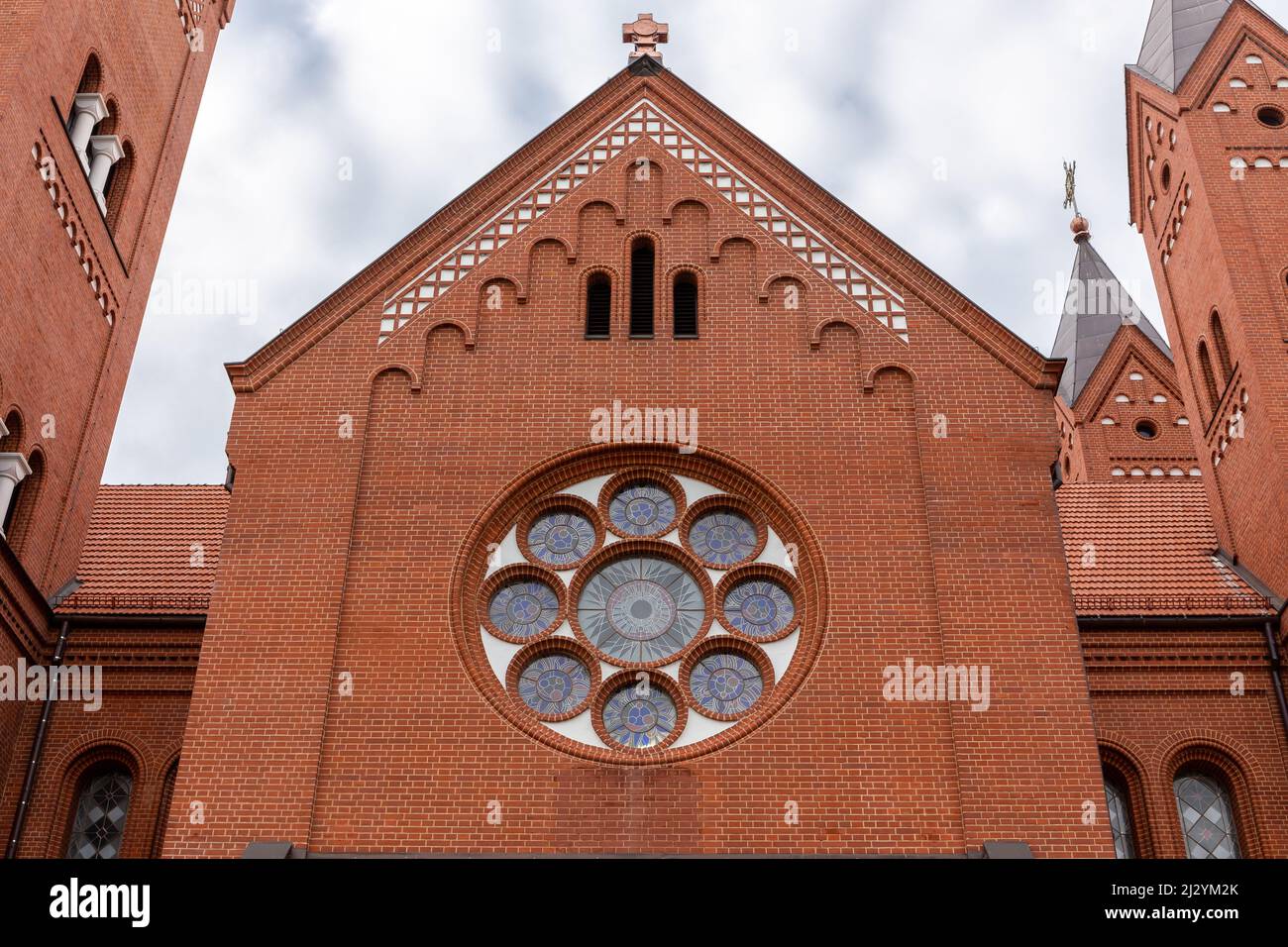 The Church of Saints Simon and Helena, known as Red Church, polish ...