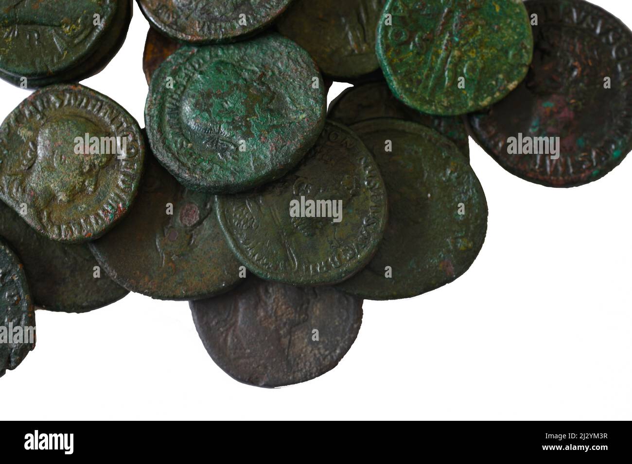 Roman coin - Roman Sestertius of the Empire Stock Photo - Alamy