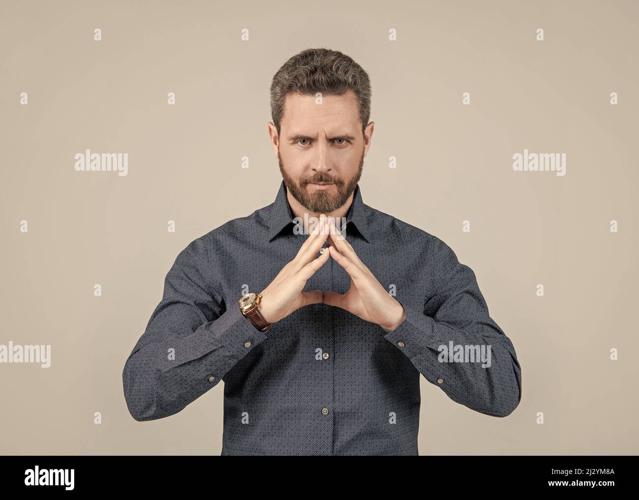 Hand steeple gesture hi-res stock photography and images - Alamy