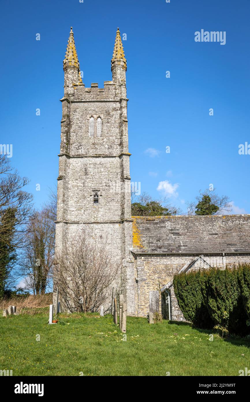 St Nonna Church, Altarnum, Devon, UK Stock Photo - Alamy
