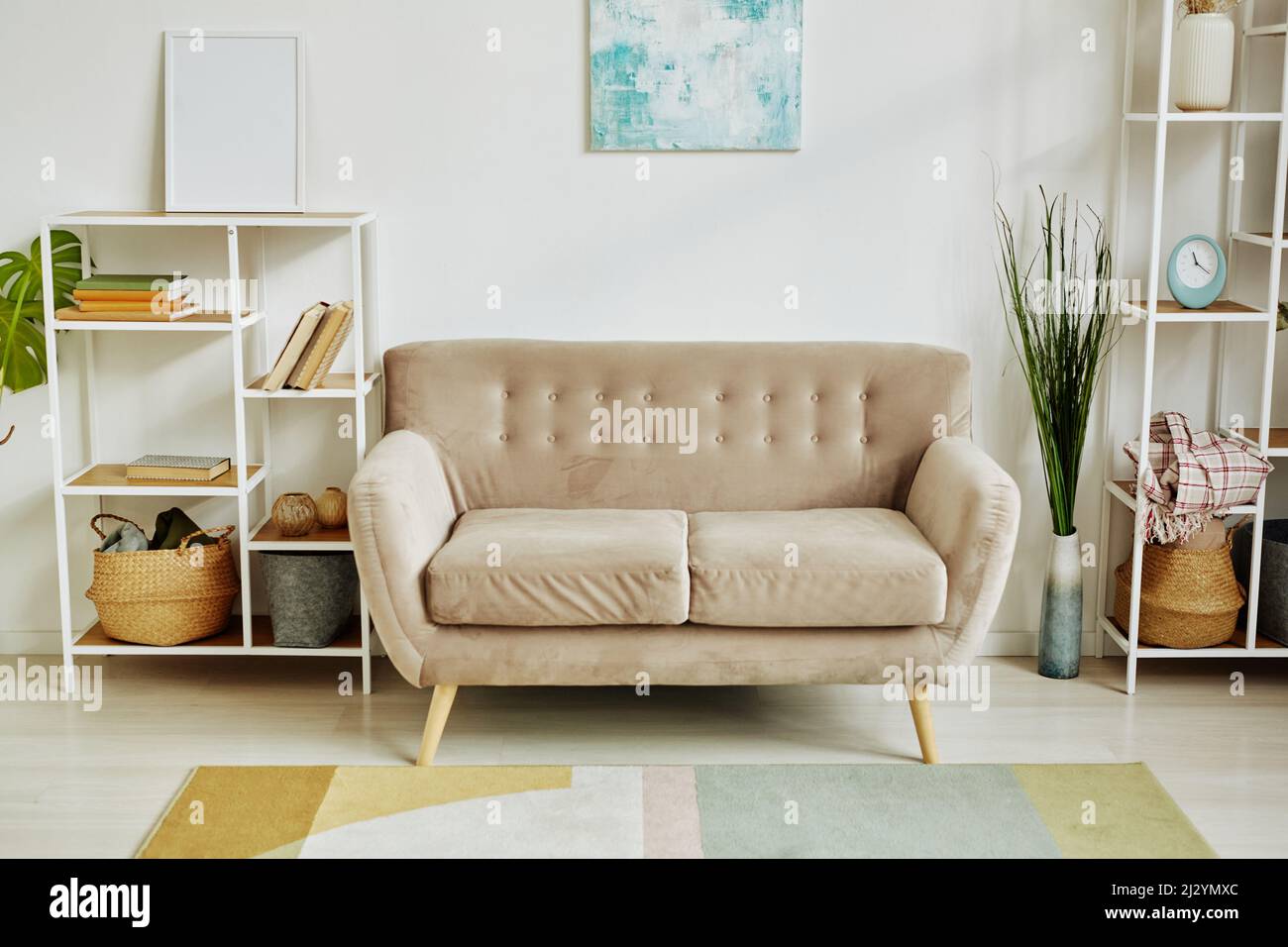 Beige velvet chair hi-res stock photography and images - Alamy