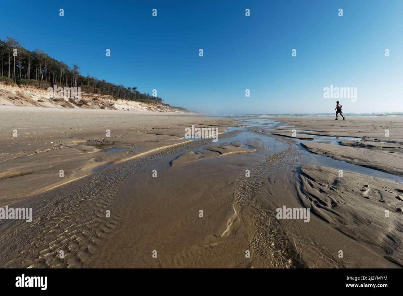 Beach walk at Praia de Sao Pedro de Maceda, Portugal, Europe Stock ...