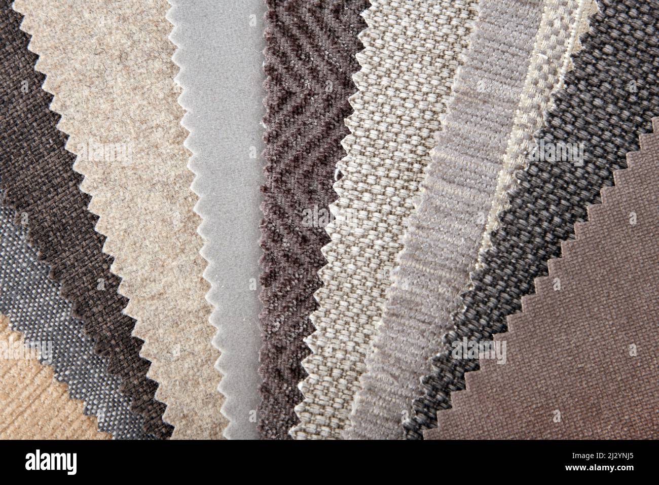 closeup of fabric swatches choice for interior design Stock Photo - Alamy