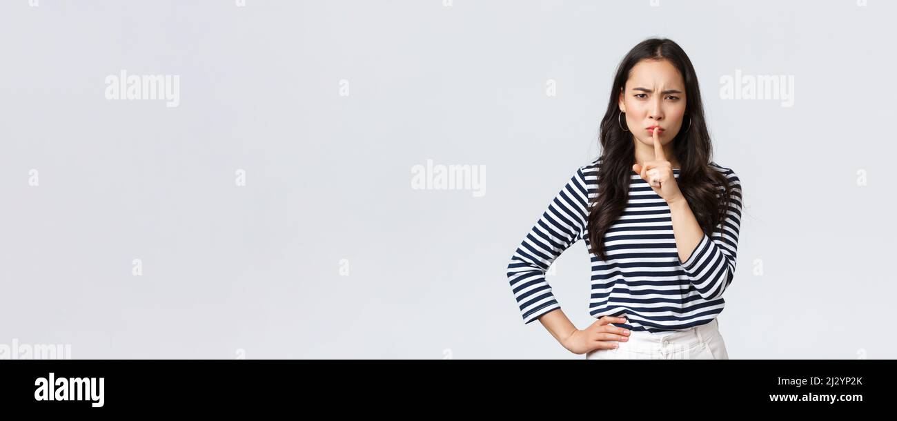 Lifestyle, people emotions and casual concept. Angry serious young ...