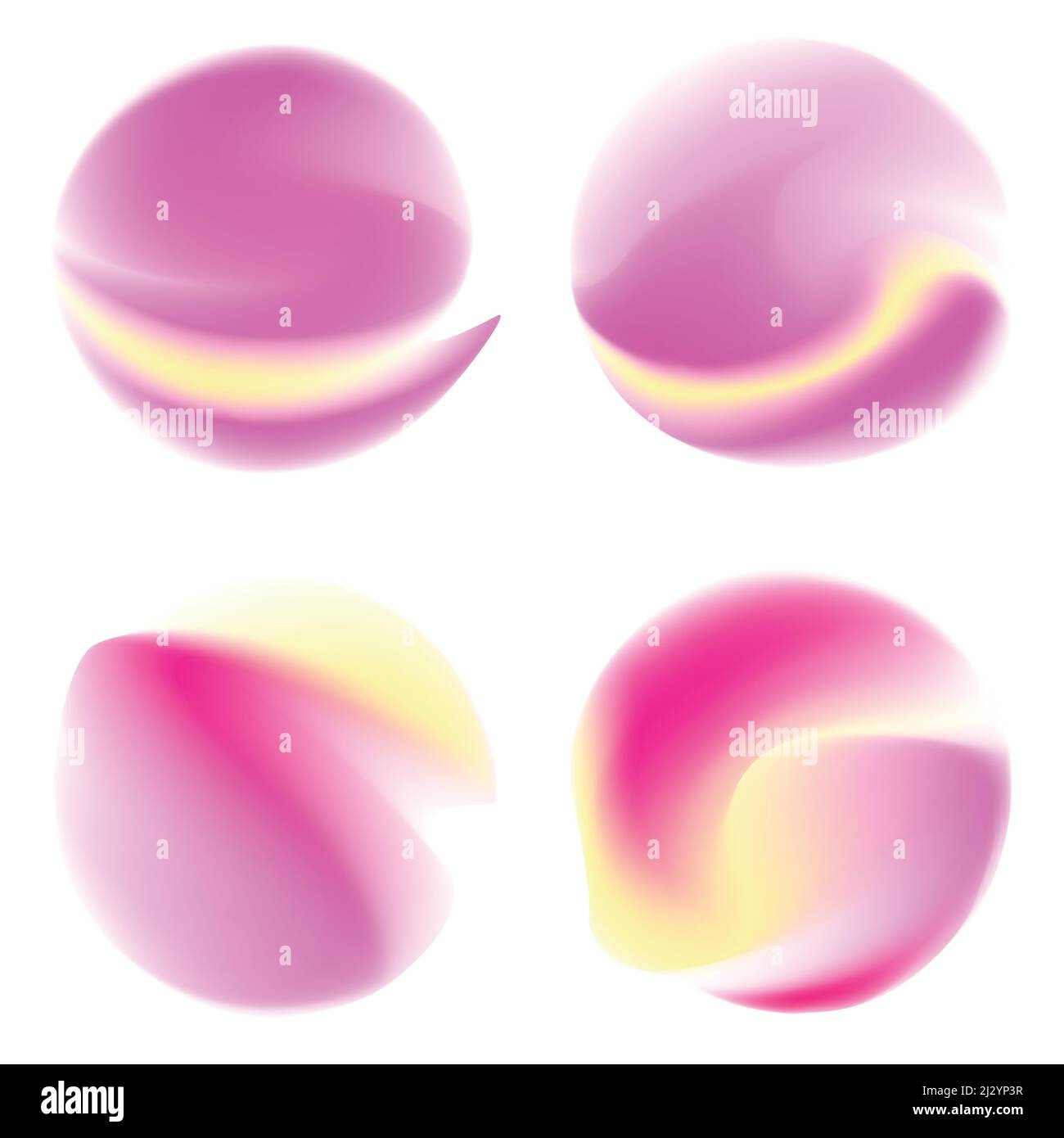 A set of circular gradients. Multicolored burgundy sphere. Modern ...