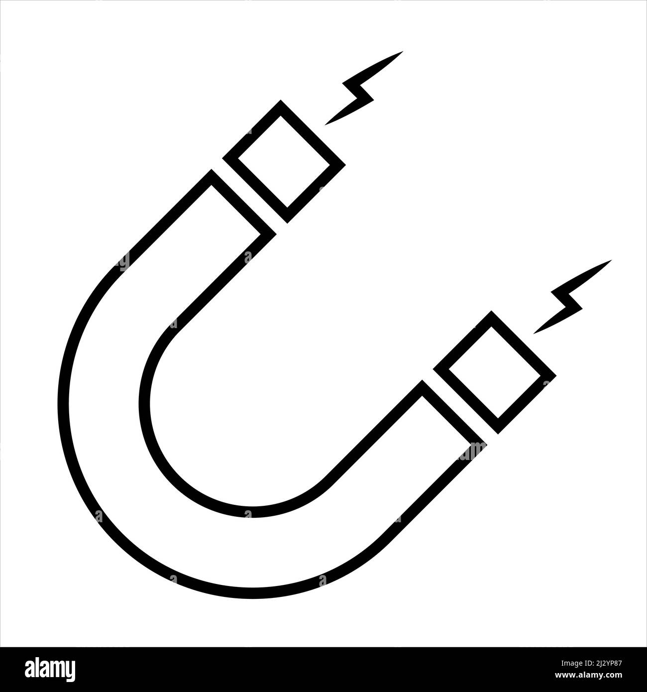 Magnet outline icon. Vector illustration Stock Vector Image & Art - Alamy