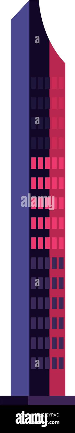 neon purple skyscraper Stock Vector Image & Art - Alamy