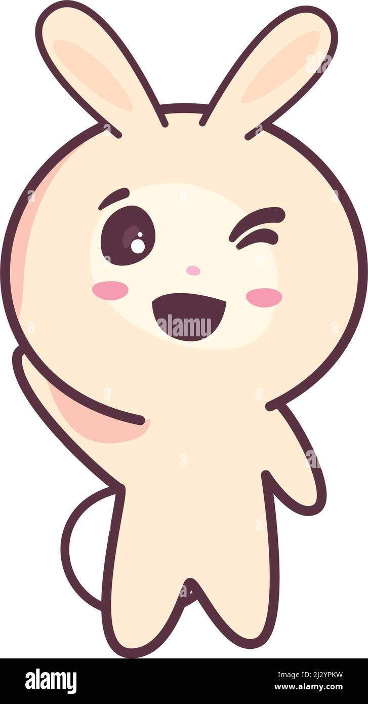 bunny winking eye Stock Vector Image & Art - Alamy