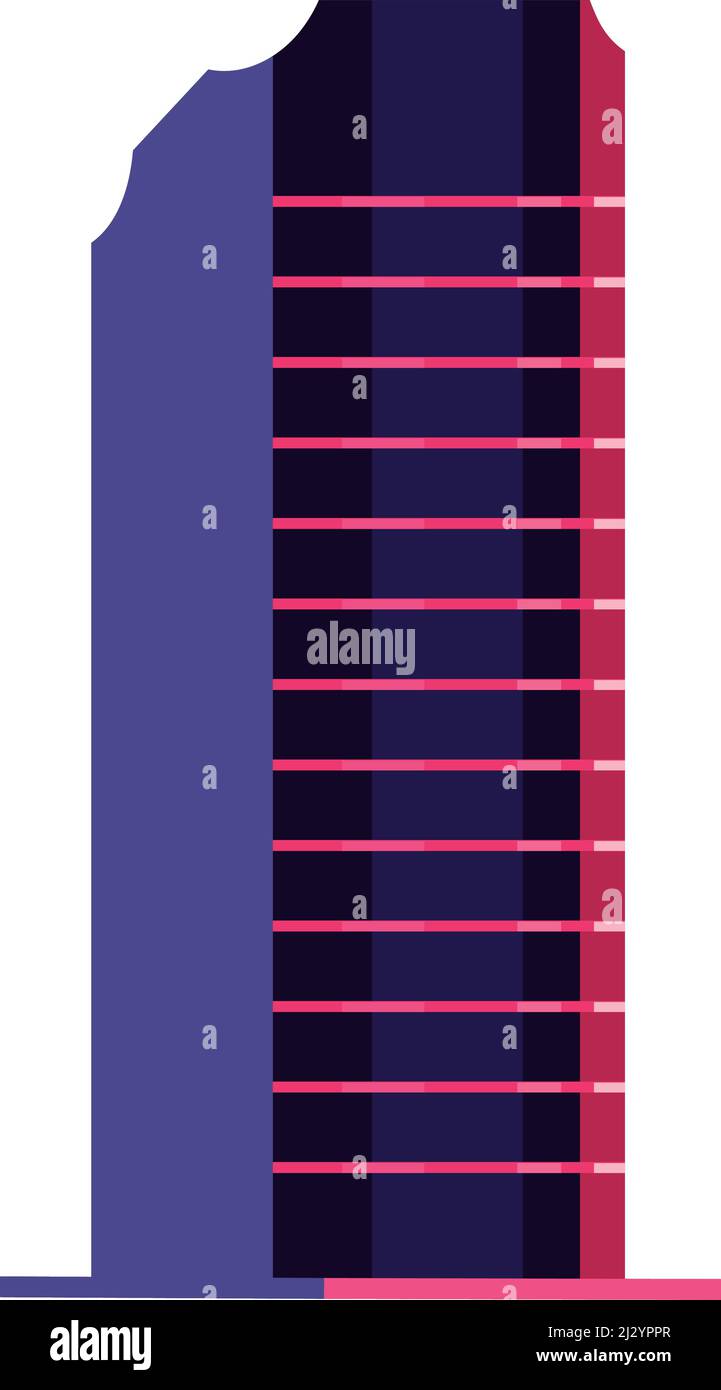 neon purple building Stock Vector Image & Art - Alamy