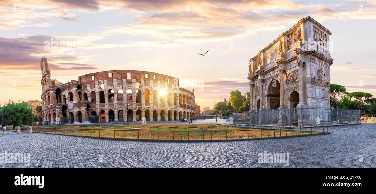 Arch of constantine at sunrise hi-res stock photography and images - Alamy