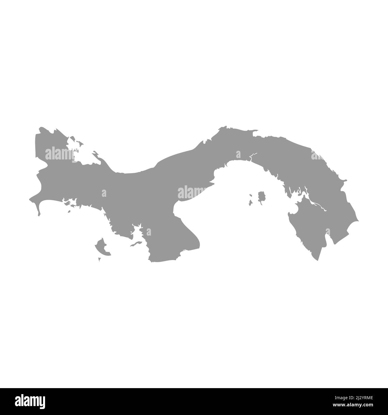 Panama vector country map silhouette Stock Vector Image & Art - Alamy
