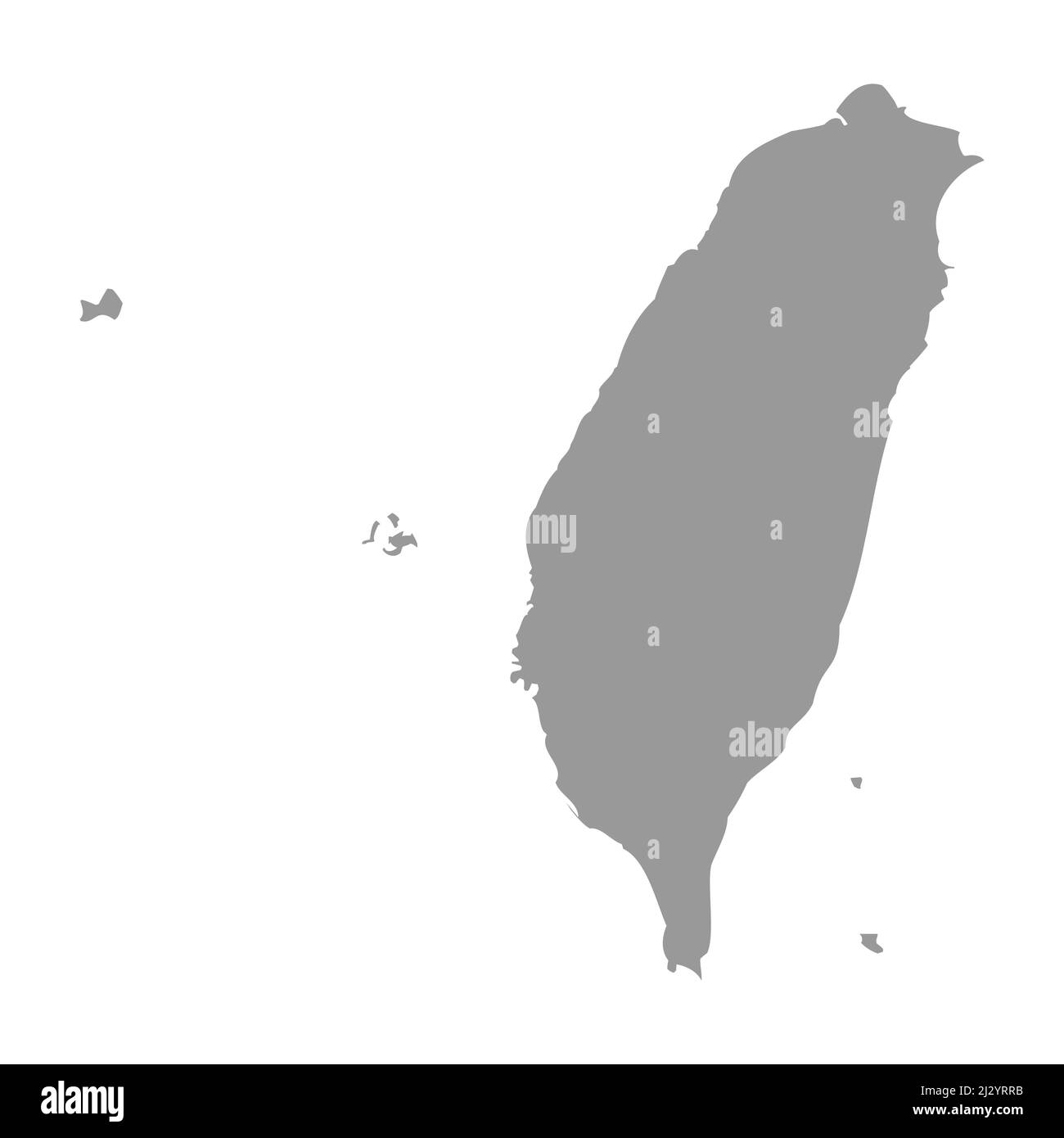 Taiwan vector country map silhouette Stock Vector Image & Art - Alamy