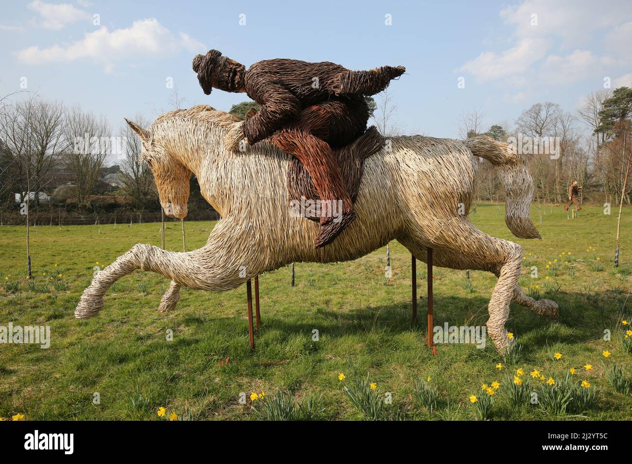 Robert Burns Cottage, Alloway, Ayr, Scotland,. Willow art work ...