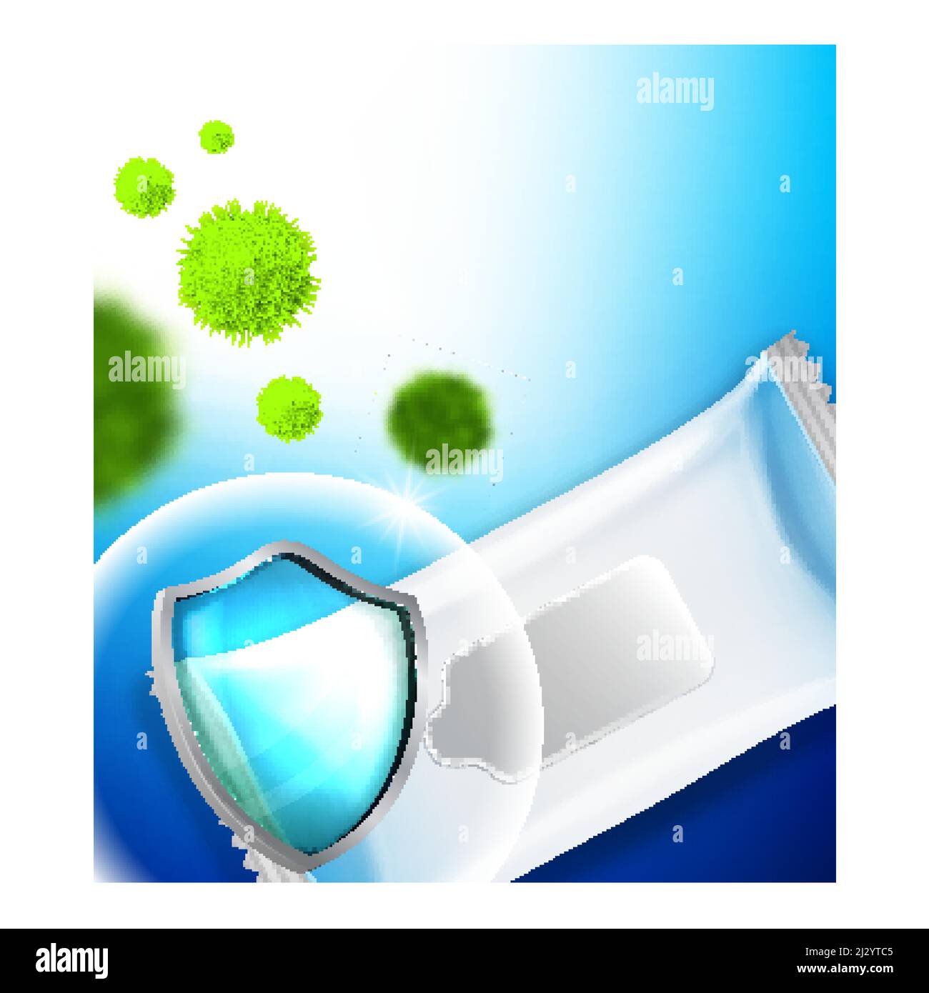 Disinfecting Wipes Creative Promo Banner Vector Stock Vector Image ...