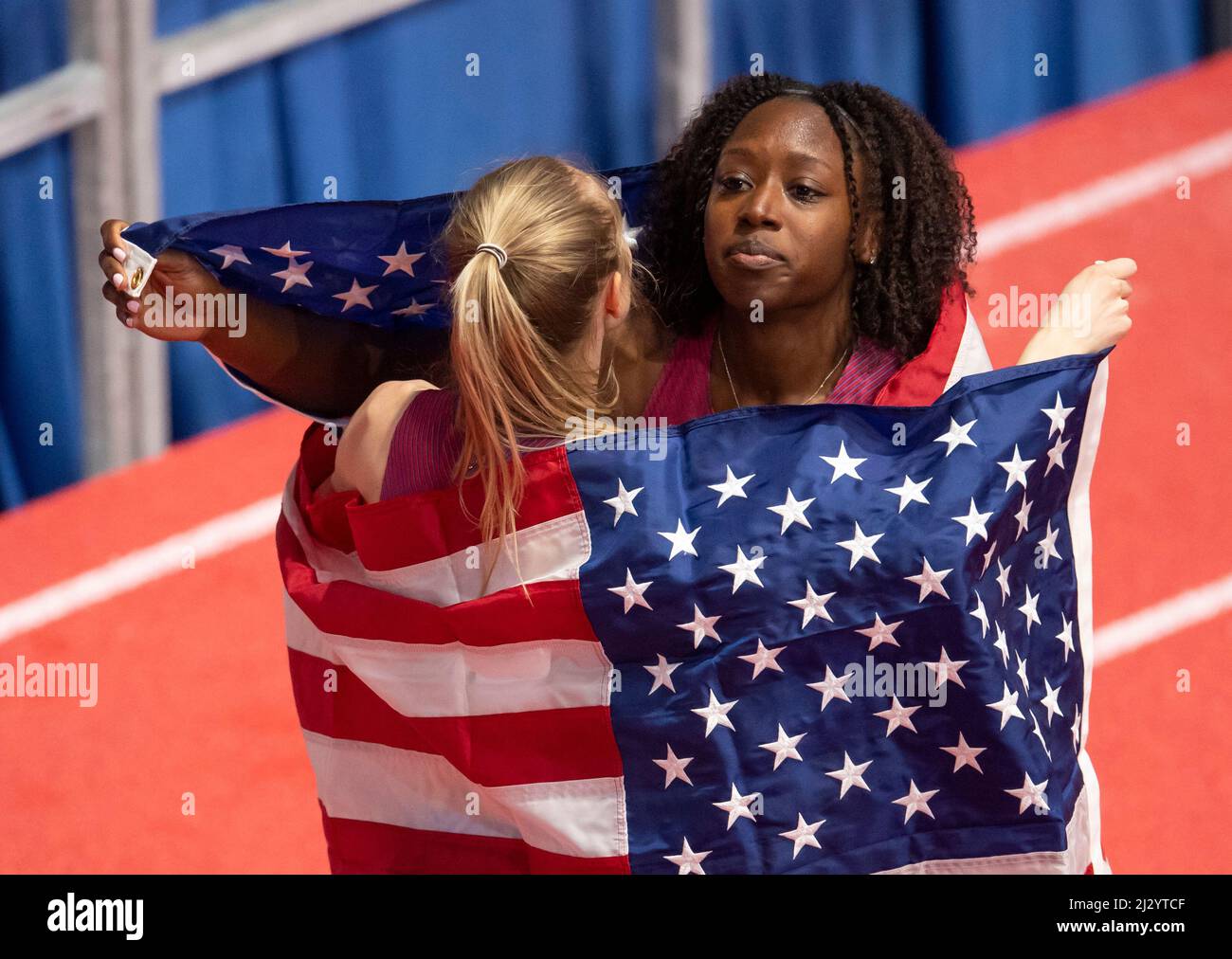 Mikiah Brisco and Marybeth Sant-Price USA celebrate after competing in ...