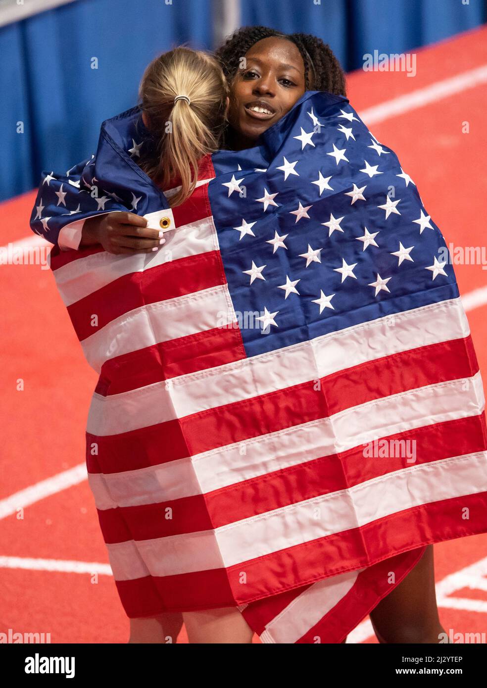 Mikiah Brisco and Marybeth Sant-Price USA celebrate after competing in ...