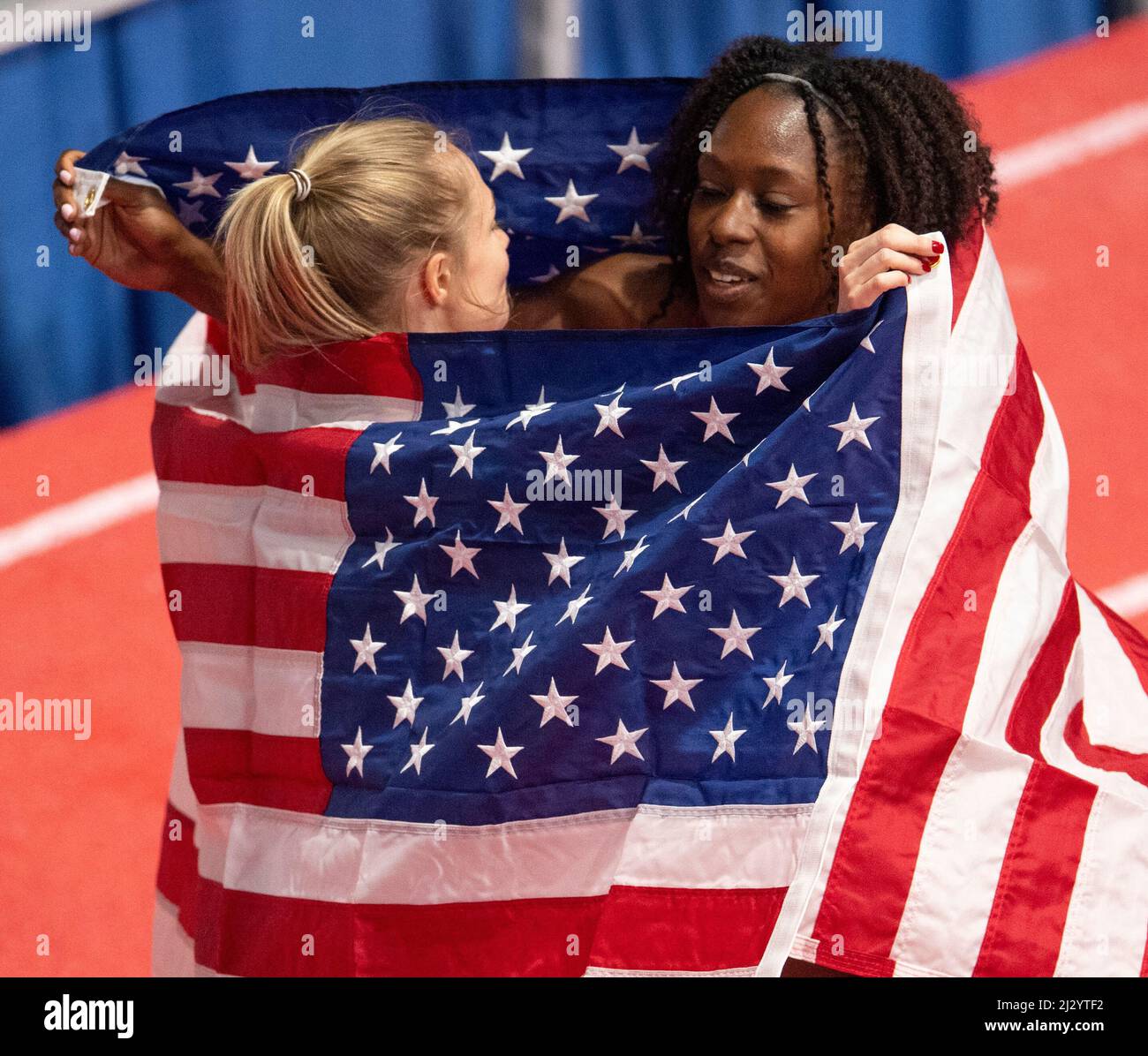 Mikiah Brisco and Marybeth Sant-Price USA celebrate after competing in ...