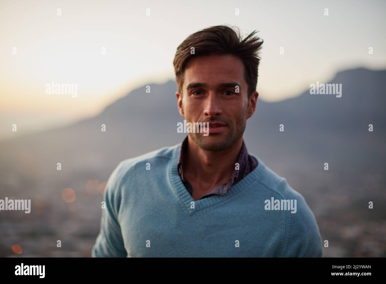Man breathing fresh air hi-res stock photography and images - Alamy