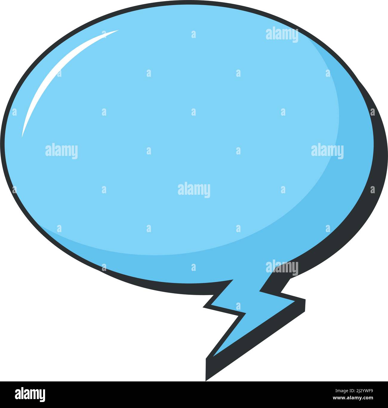 blue speech bubble Stock Vector Image & Art - Alamy