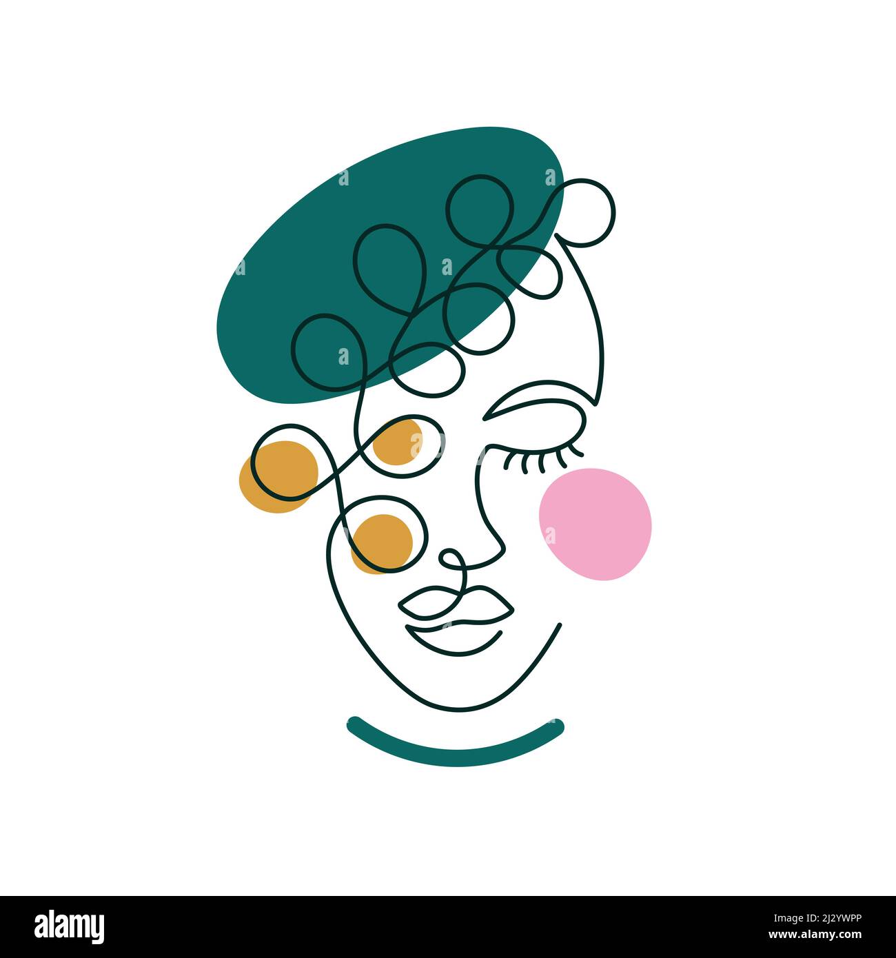 Flower with a face Cut Out Stock Images & Pictures - Alamy