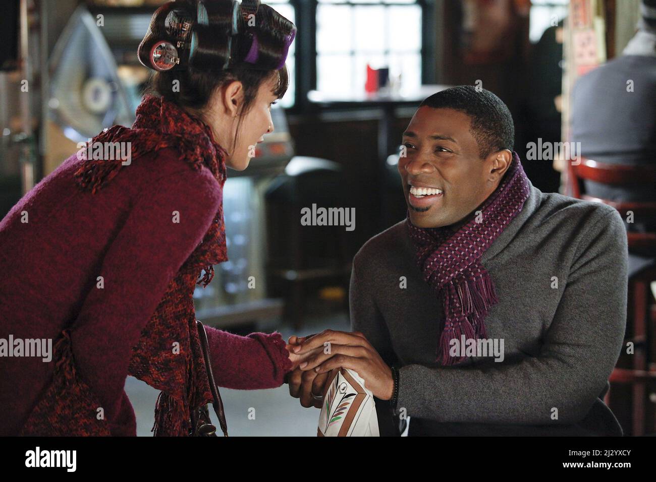 Los Angeles. CA. USA. Cress Williams and Nadine Velazquez in the ©CW ...