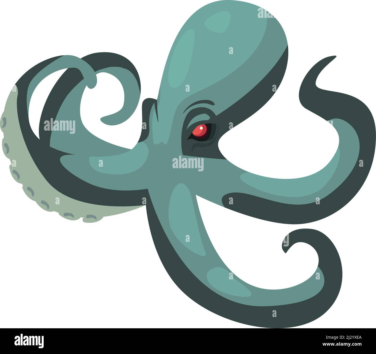 big flat octopus Stock Vector Image & Art - Alamy